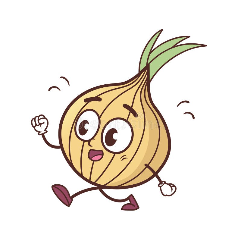 Adventurous Cartoon Onion Character Stock Illustrations – 10 ...