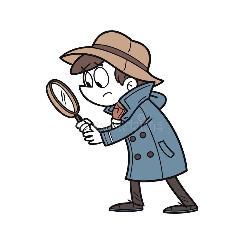 Adventurous Detective Boy Cartoon Stock Vector - Illustration of style ...