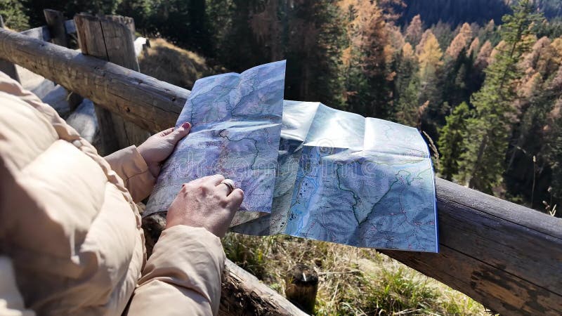 Adventurous Explorer with Map Stock Footage - Video of adventurous ...