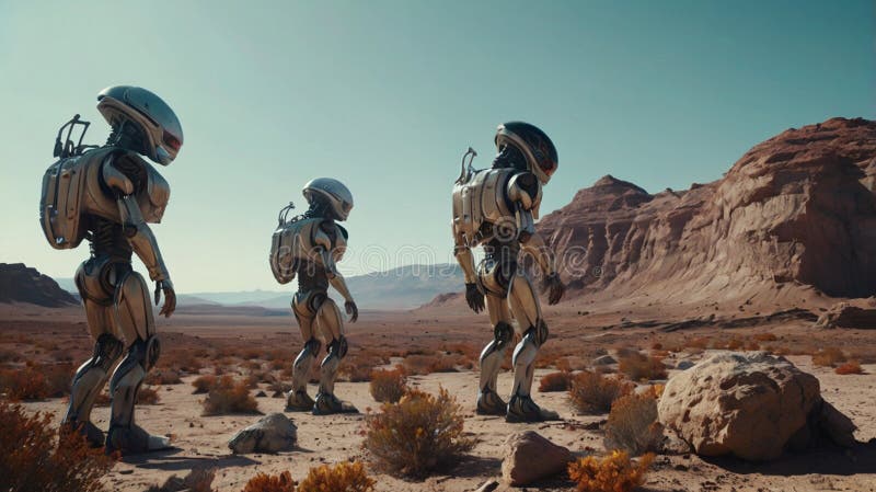 AI Exploration Team - Ai Generated Digital Art Stock Illustration - Illustration of helmet ...