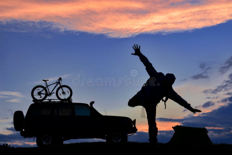 Adventurous Traveler and Nature Lover Stock Image - Image of pilgrim ...