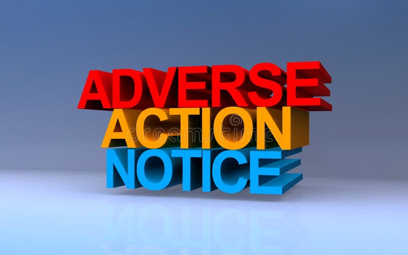 Adverse Action Notice Stock Illustrations – 11 Adverse Action Notice ...