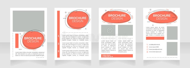 Advert Blank Brochure Layout Design Template Stock Vector ...