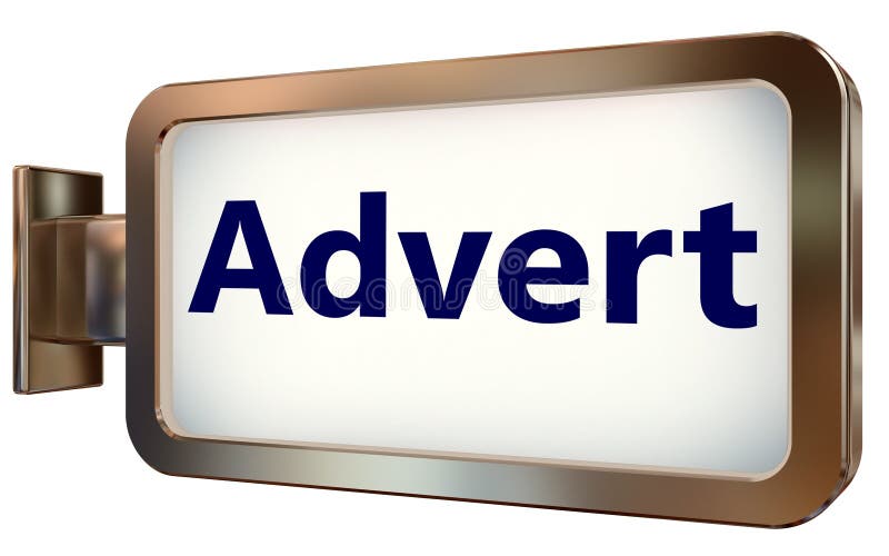 Advert on Billboard Background Stock Illustration - Illustration of ...