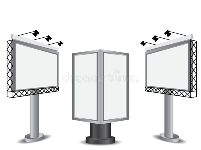 Advertise Board Vector Illustration Stock Vector - Illustration of ...