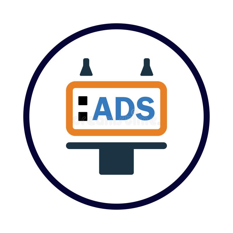 Advertisement, Advertising, Billboard Icon Stock Vector - Illustration ...