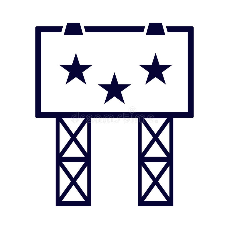 Advertisement, Advertising, Billboard Icon Stock Vector - Illustration ...