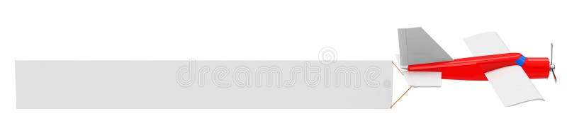 Airplane Carrying Advertisement Banner Stock Vector - Illustration of ...