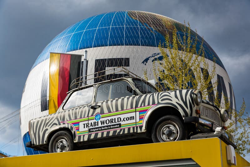 Advertisement in Berlin editorial stock image. Image of automobile ...