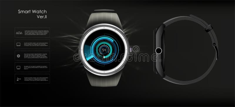 Smart watch advertisement stock image. Image of contemporary - 151241715