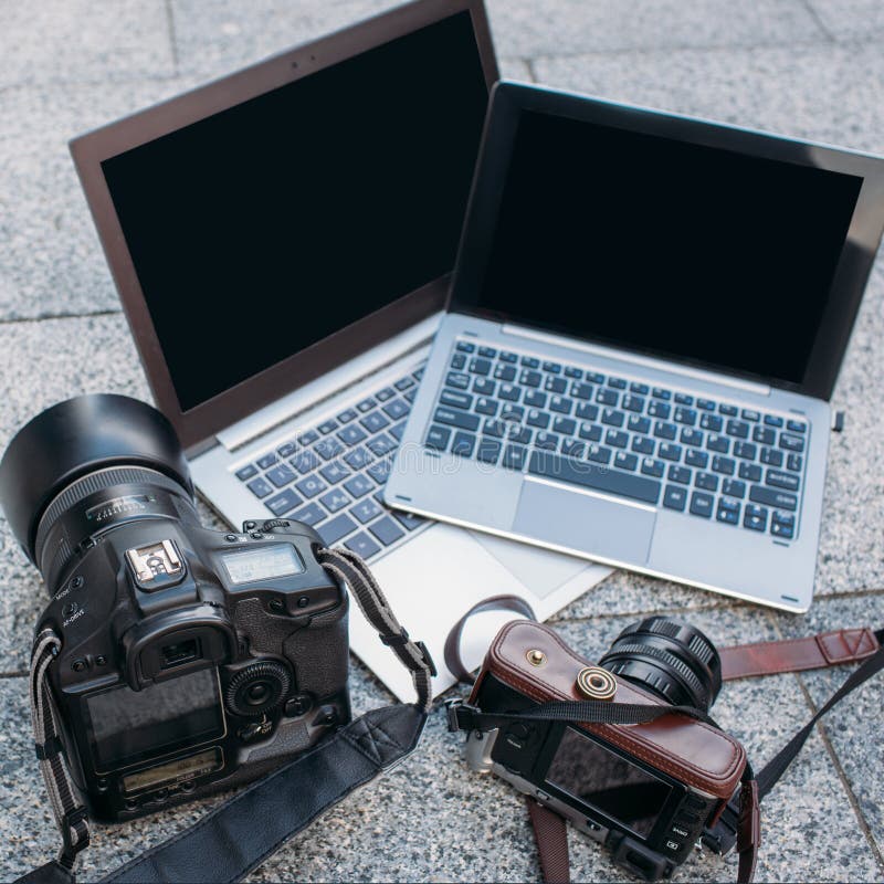 Advertisement Commerce Laptop Computer Photography Stock Image - Image ...