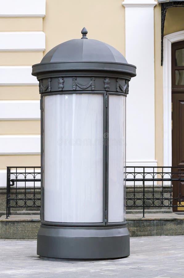 Advertisement Cylinder for Announcement of Theatrical Play Stock Image ...