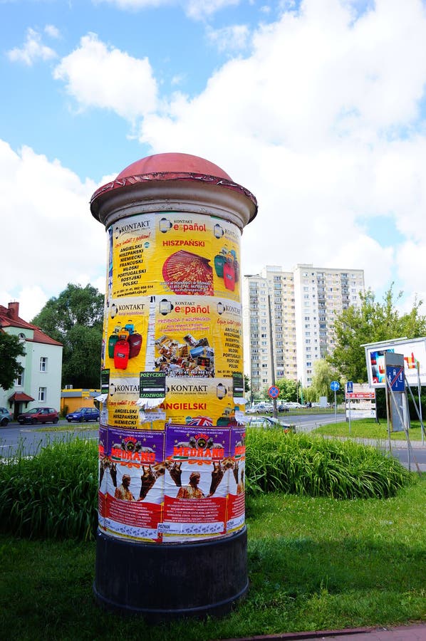 Advertisement cylinder editorial photo. Image of sunny - 44856796