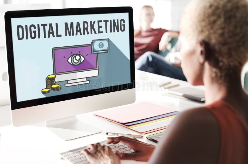 Advertisement Digital Marketing E-commerce Multimedia Concept Stock ...