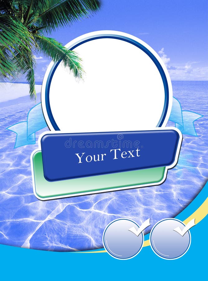 Advertisement Frame Template Stock Illustration - Illustration of coast ...