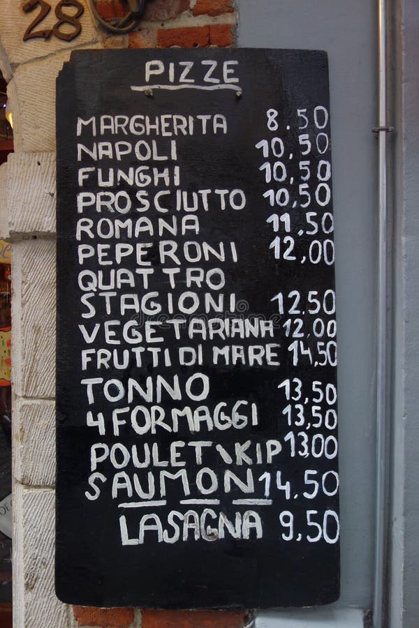 Menu board stock photo. Image of information, marketing - 168886496