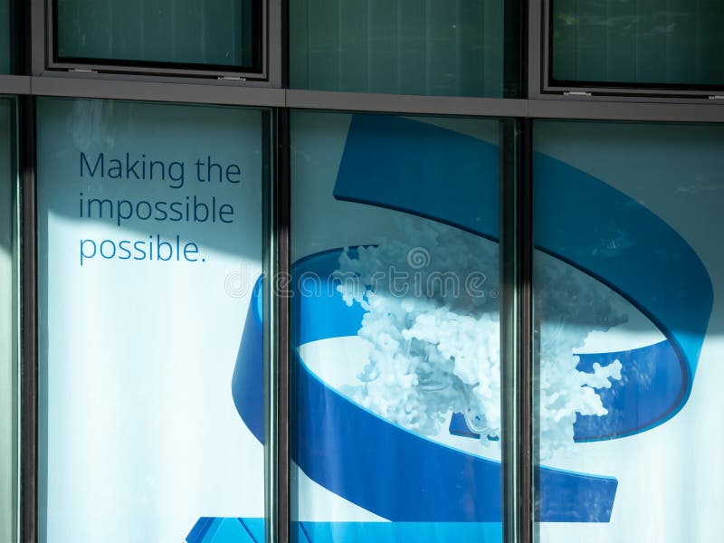 Advertisement of Pharmaceutical Corporation Pfizer at the German ...