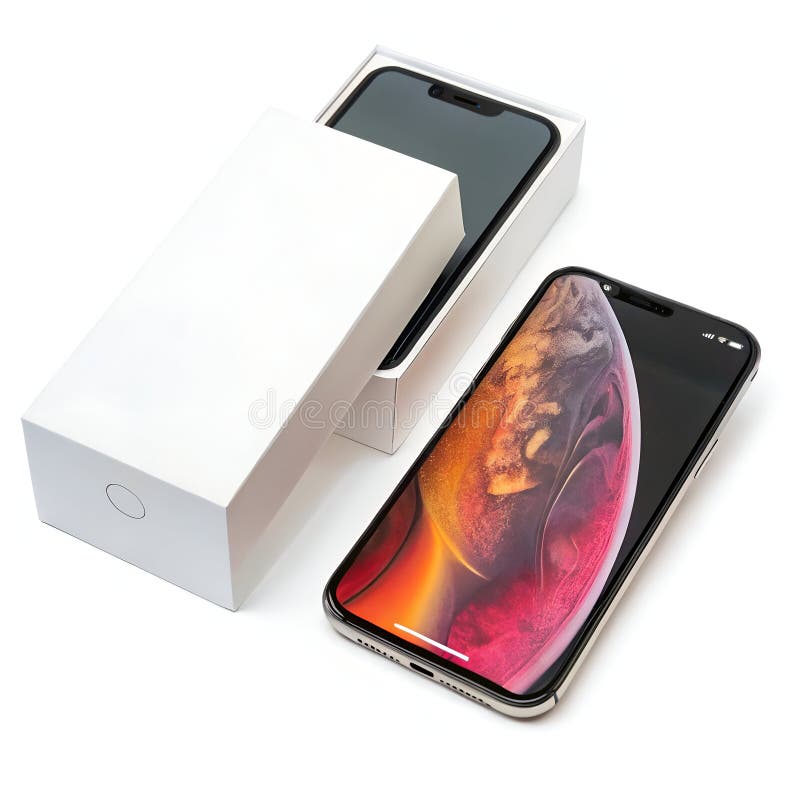 Advertisement for Phone with Box Stock Illustration - Illustration of ...