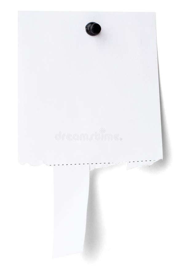 Advertisement with Possibility To Tear Off Notes Stock Photo - Image of ...