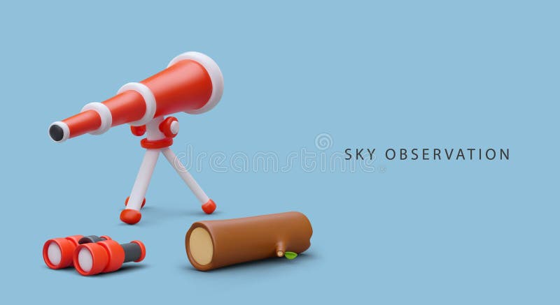 Advertisement of Science Camp. Sky Observation Stock Vector ...