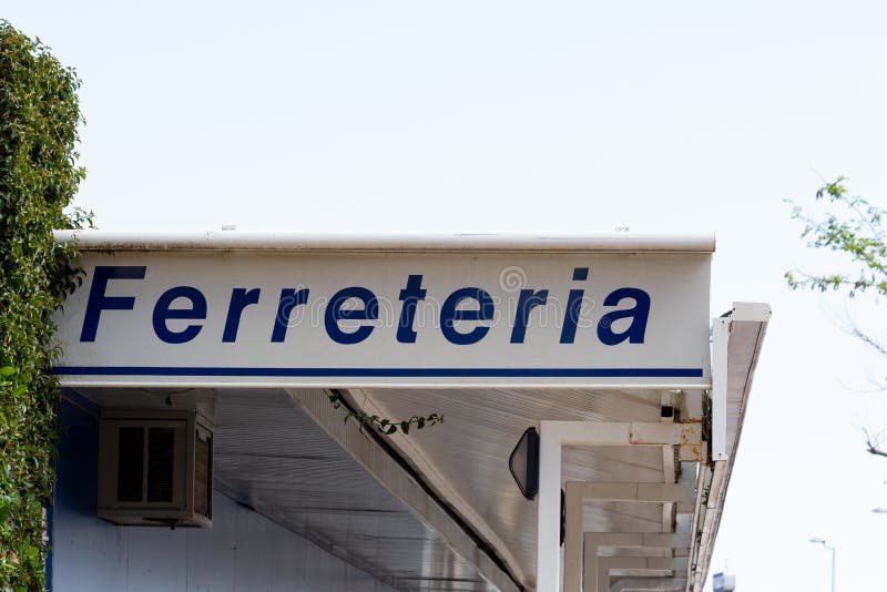 Signboard Advertisement of a Hardware Store Stock Image - Image of sign ...