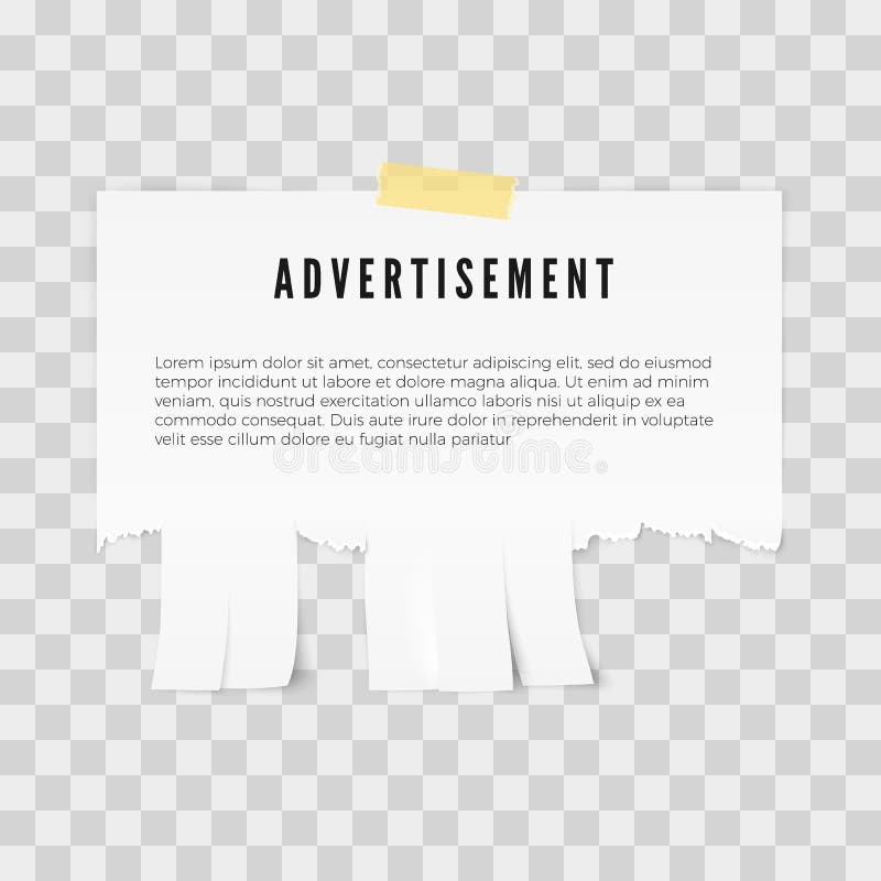 Tear Off Advertisement Template - prntbl.concejomunicipaldechinu.gov.co