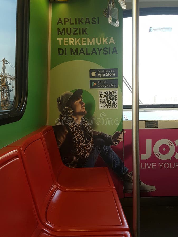 Advertisement in a Train, Kuala Lumpur Editorial Stock Photo - Image of ...