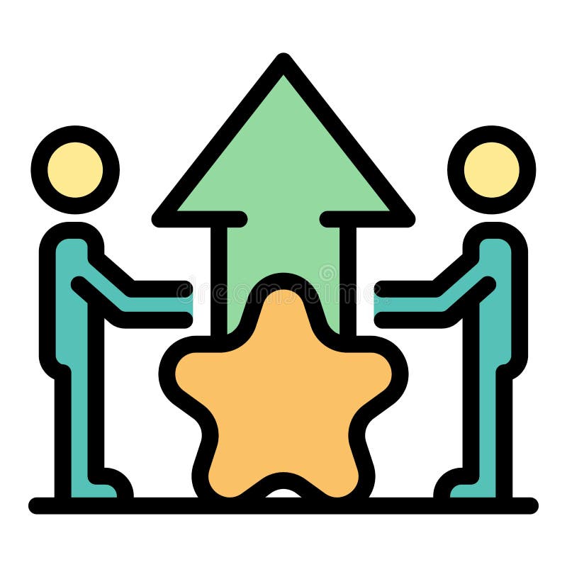 Advertiser Company Icon Color Outline Vector Stock Vector ...