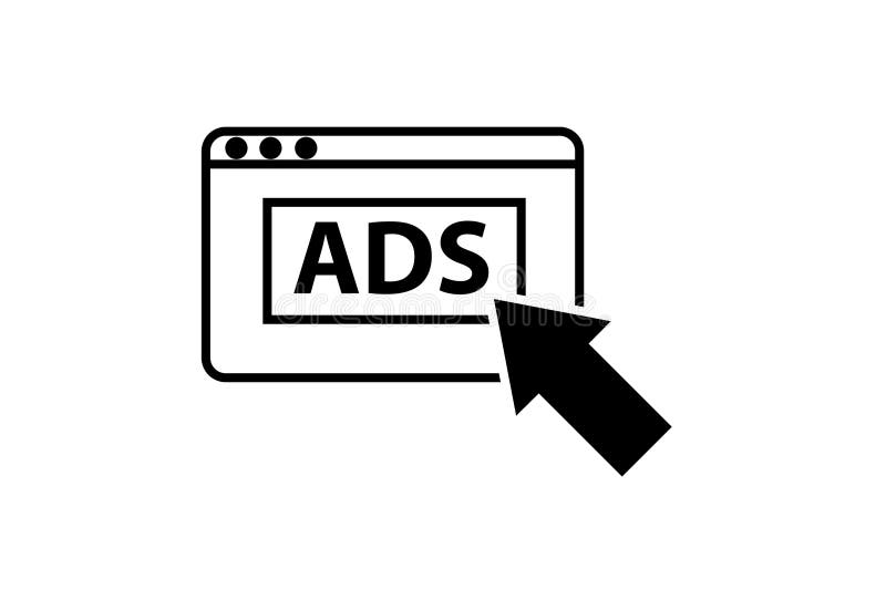 Advertising, Advertisement, Ad, Ads Icon Vector. Vector Illustration ...