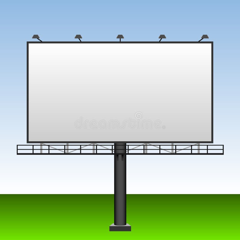 Billboard stock vector. Illustration of cartoon, communication - 18889142