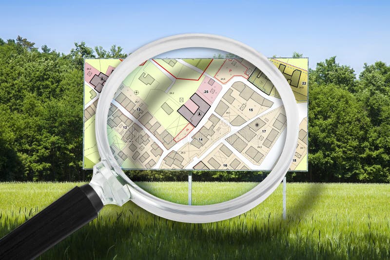 Advertising Billboard with an Imaginary General Urban Plan with ...