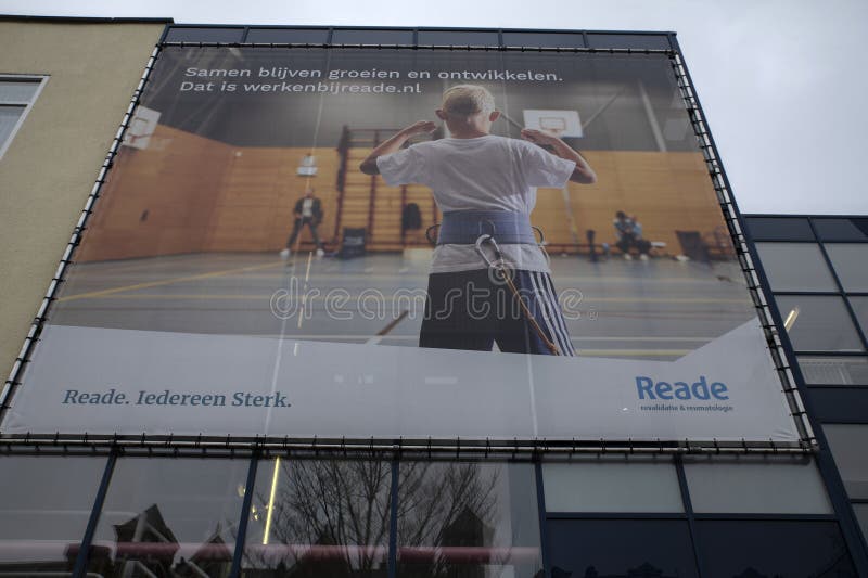 Advertising Billboard Reade at Amsterdam the Netherlands 29-3-2023 ...