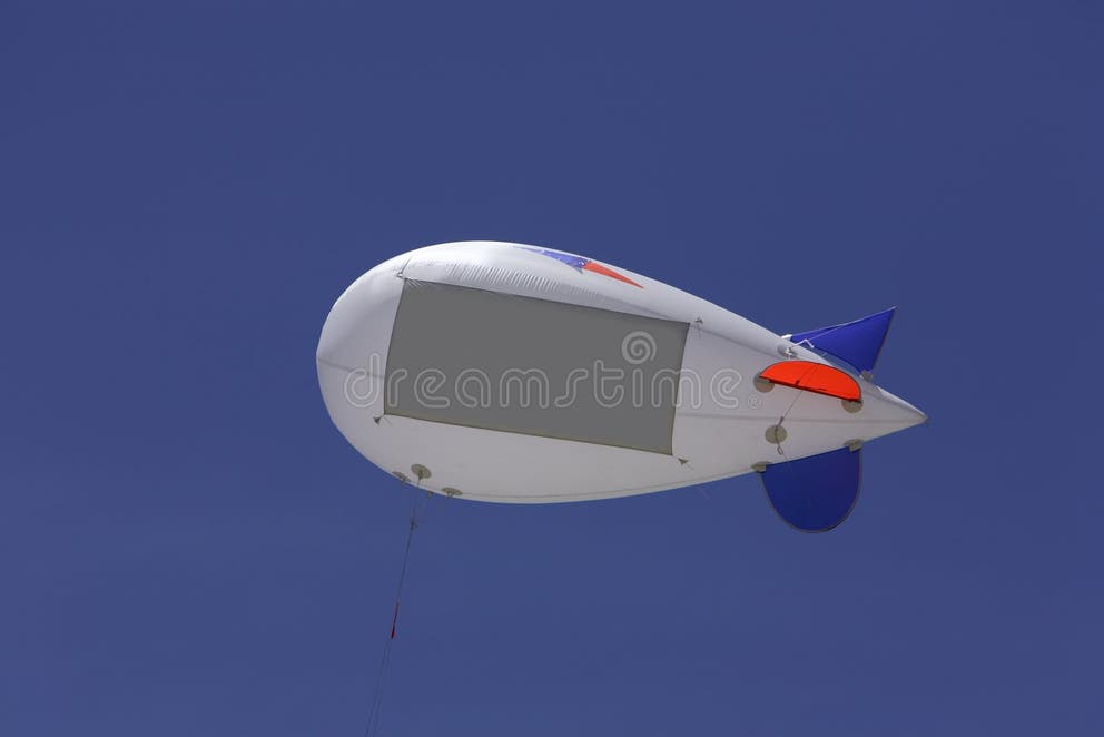 Advertising Blimp stock photo. Image of helium, signage - 1596822