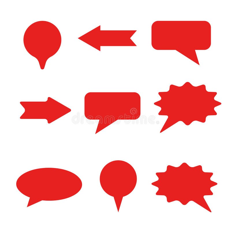 Advertising bubbles shapes stock vector. Illustration of design - 197360151