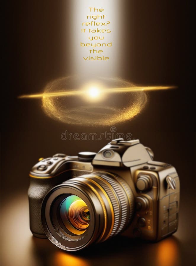 Advertising Campaign for the Reflex Camera Stock Illustration ...