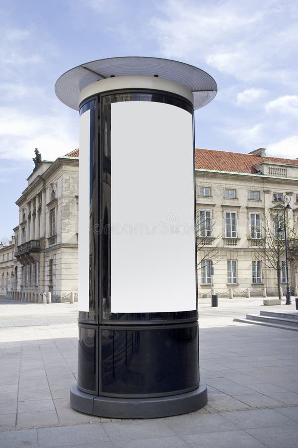 Advertising column stock image. Image of path, announcement - 39670121