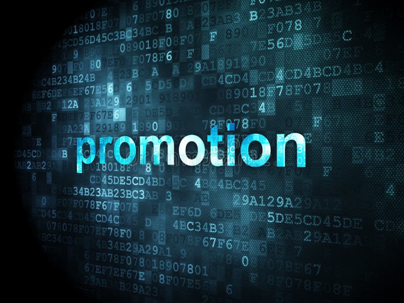 Advertising Concept: Promotion on Digital Background Stock Photo ...