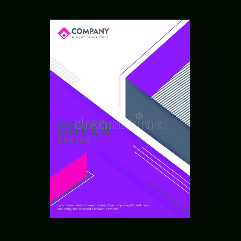 Advertising Cover Design or Business Flyer Layout with Abstract Stock ...