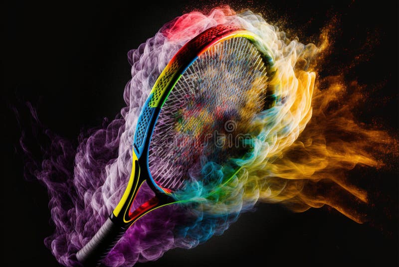 Advertising Design of a Tennis Racket with Futuristic Concept, Studio ...