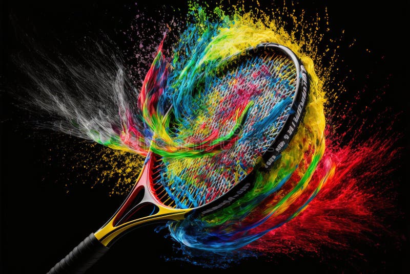 Advertising Design of a Tennis Racket with Futuristic Concept, Studio ...