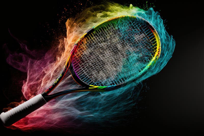 Advertising Design of a Tennis Racket with Futuristic Concept, Studio ...