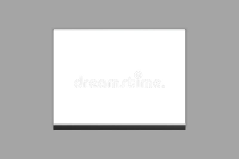 Advertising Display Wall Banner Mockup Isolated on a Grey Background ...
