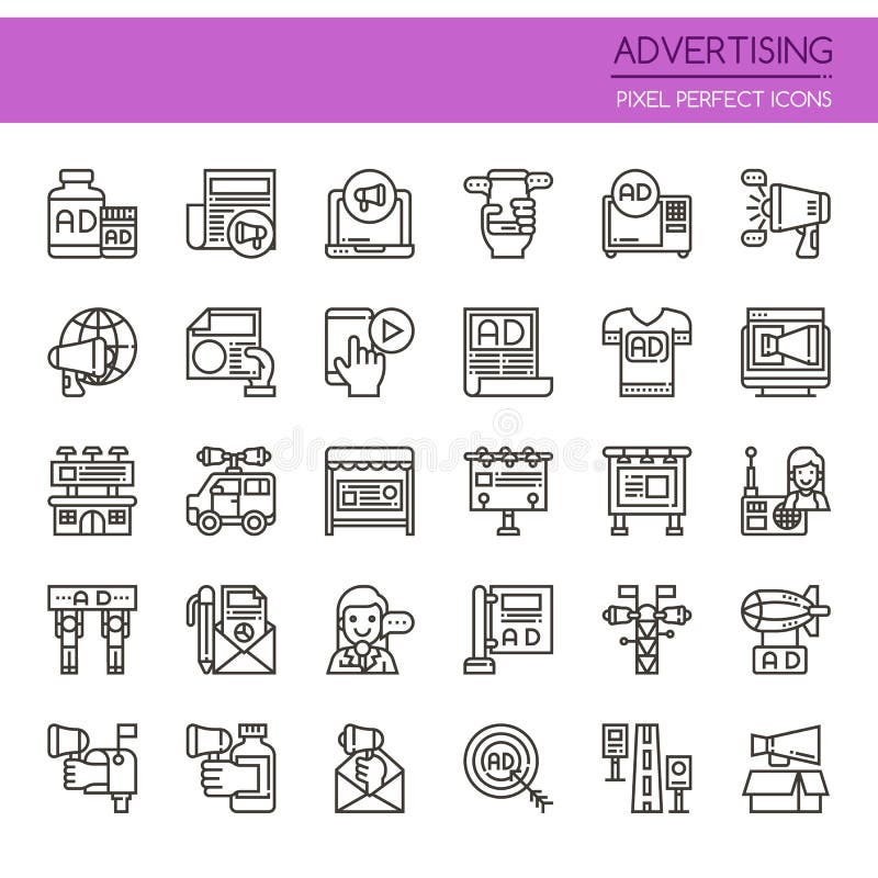 Advertising Elements stock vector. Illustration of online - 95891107