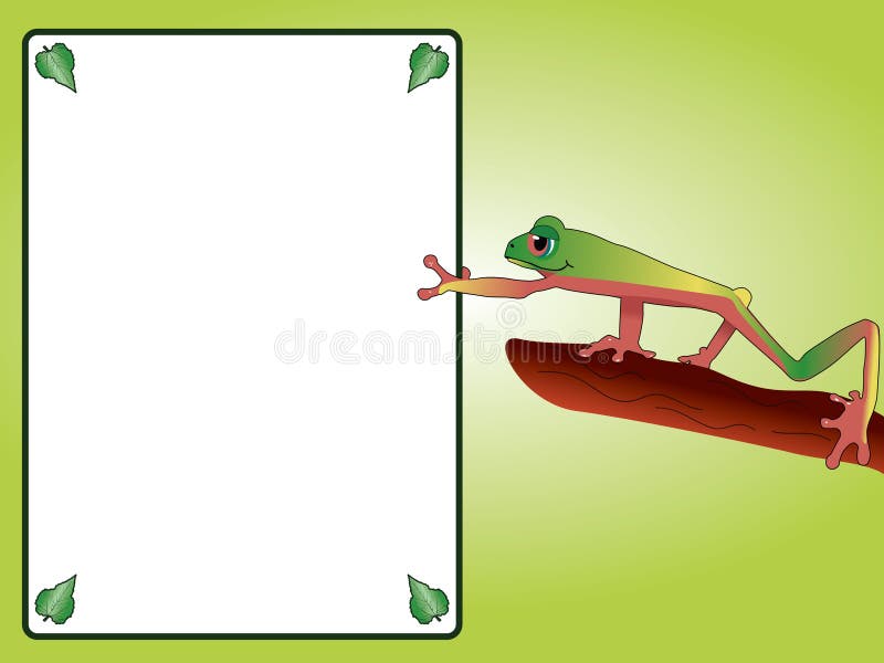 Advertising frog stock vector. Illustration of greeting - 13499064