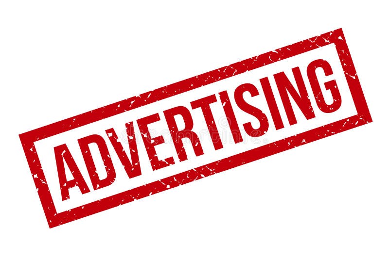 Advertising Grunge Rubber Stamp on White Background, Vector ...