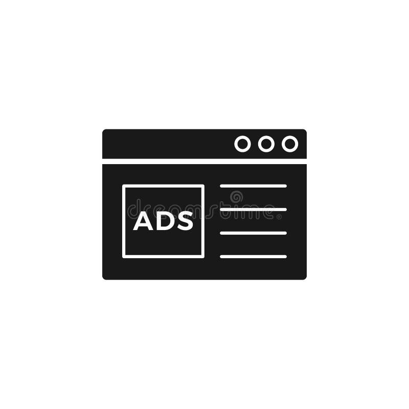 Advertising Icon Flat Vector Illustration Stock Vector - Illustration ...