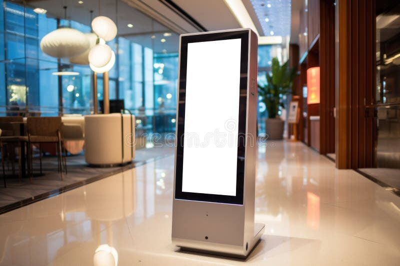 The Advertising Machine Stands at the Shopping Mall. Generative AI ...