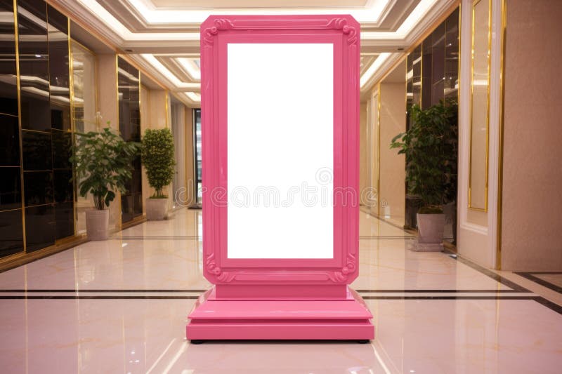 The Advertising Machine Stands at the Shopping Mall. Generative AI ...