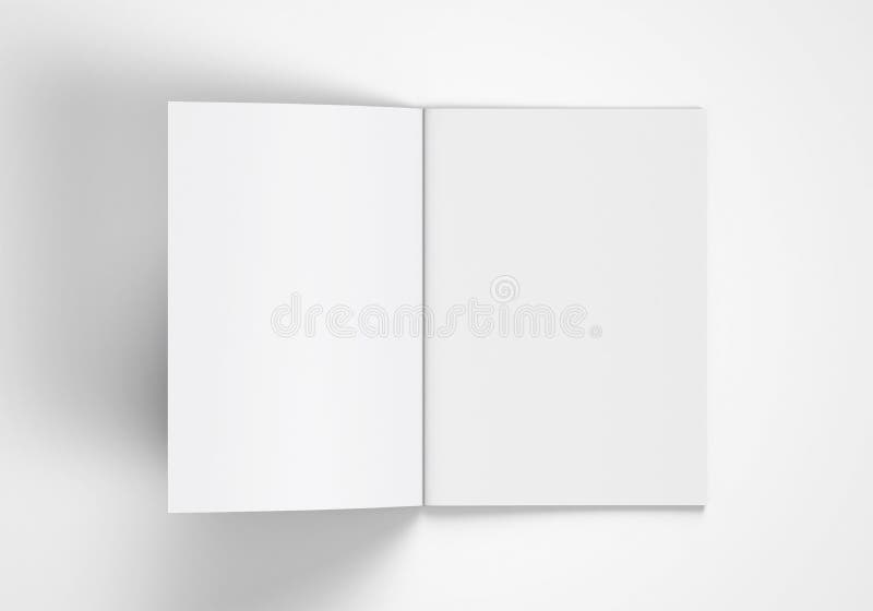 A4 Advertising Magazine Brochure Mockup 3D Rendering Stock Illustration ...