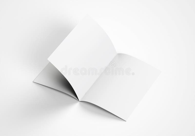 A4 Advertising Magazine Brochure Mockup 3D Rendering Stock Illustration ...